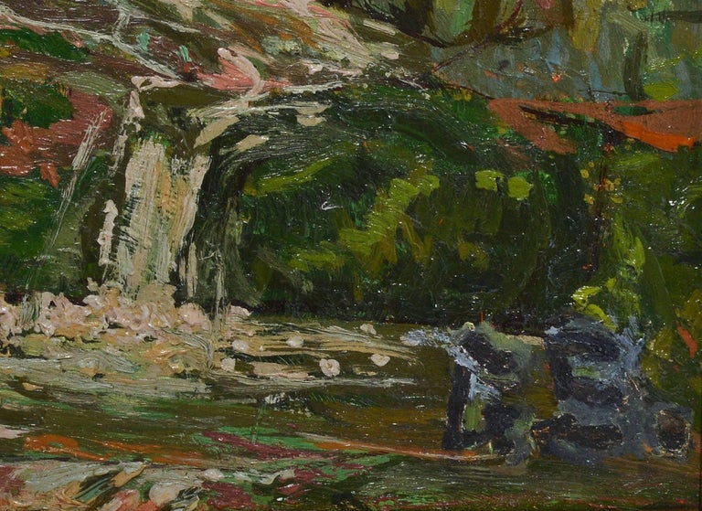 George Gardner Symons - Impressionist Study of a Waterfall by George ...