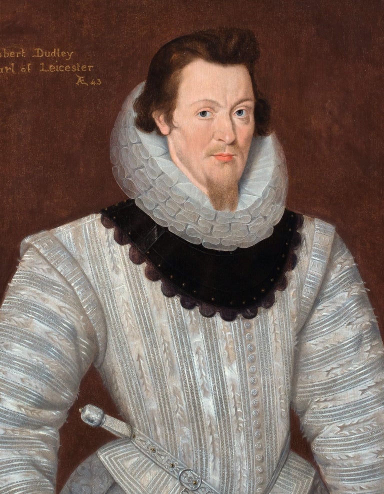 Portrait Identified As Robert Dudley, 1st Earl of Leicester at 1stDibs