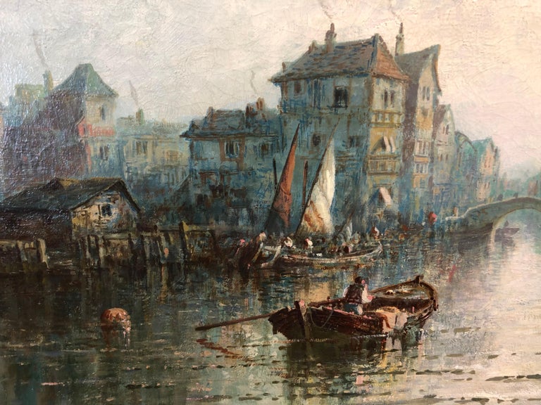 George Gregory - Rotterdam - Oil on canvas, seascape by George Gregory ...