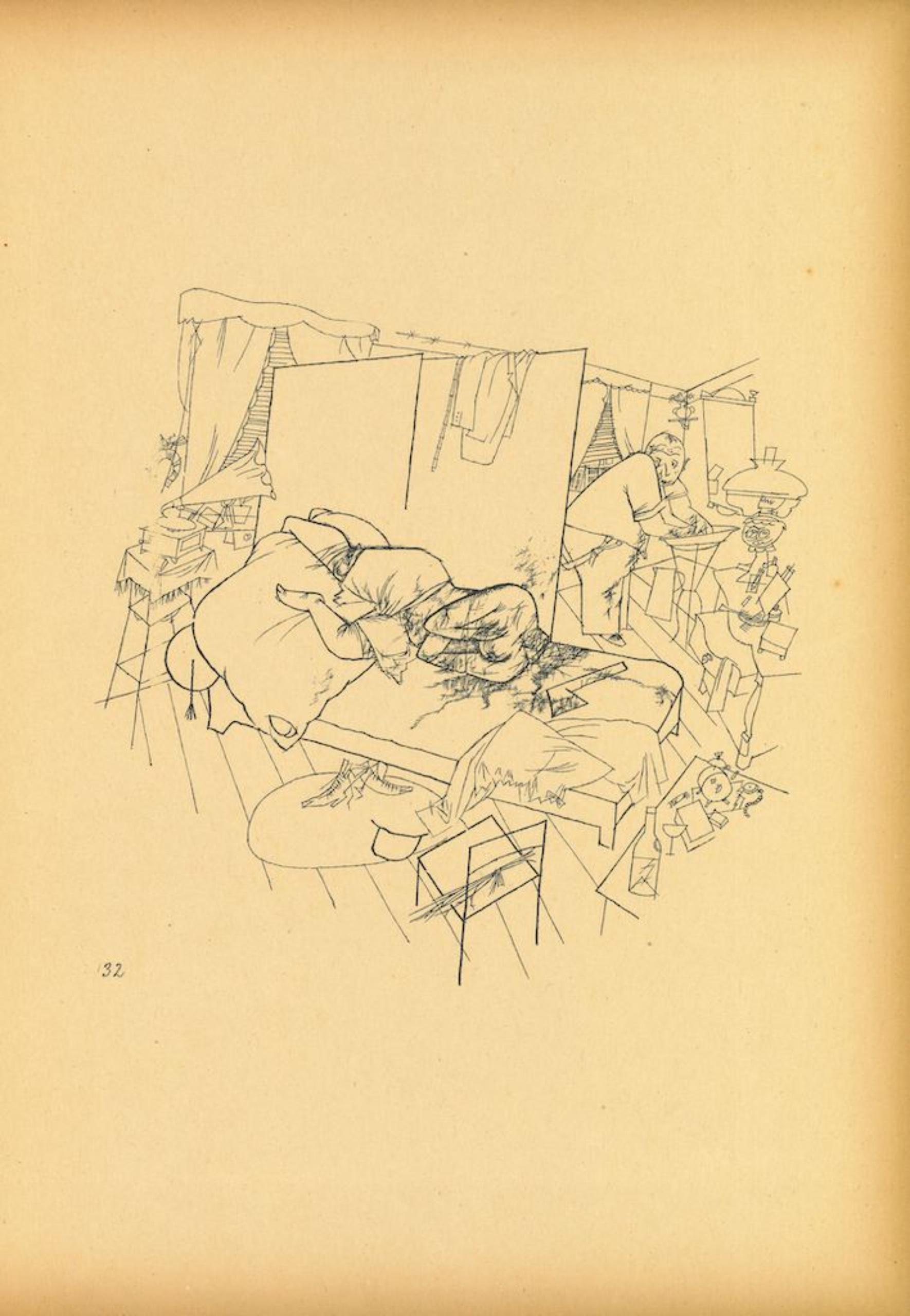 George Grosz - Eva from Ecce Homo - Original Offset and Lithograph by ...