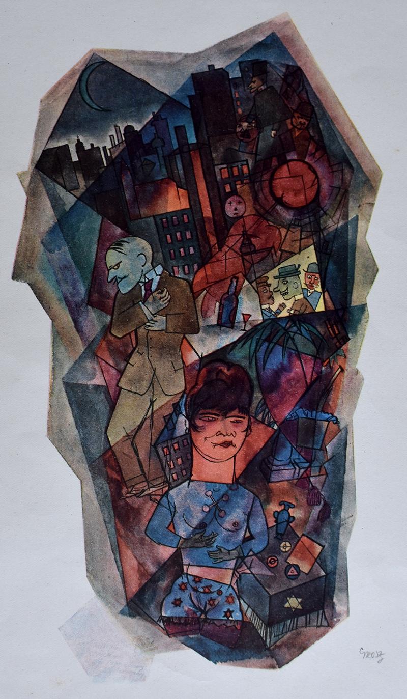 George Grosz - Whisky, from: Ecce Homo - American German Offset ...