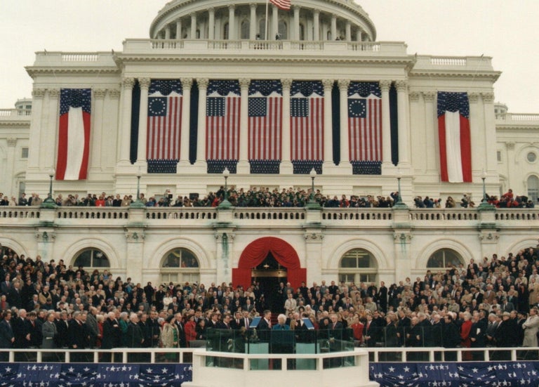 George H. W. Bush Signed and Inscribed 1989 Inaugural Photograph For ...
