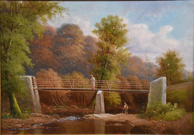 George Harris - Oil Painting Pair by George Harris "The Old Miners ...