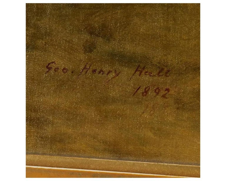 George Henry Hall, Oil on Canvas, 1892 For Sale at 1stDibs