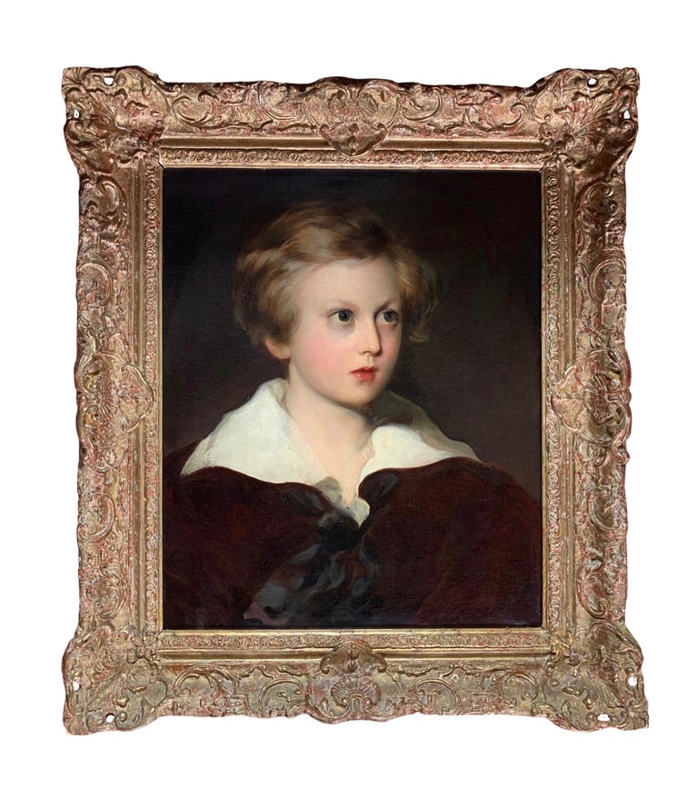 George Henry Harlow - 19th Century English Oil on Canvas Portrait of a ...