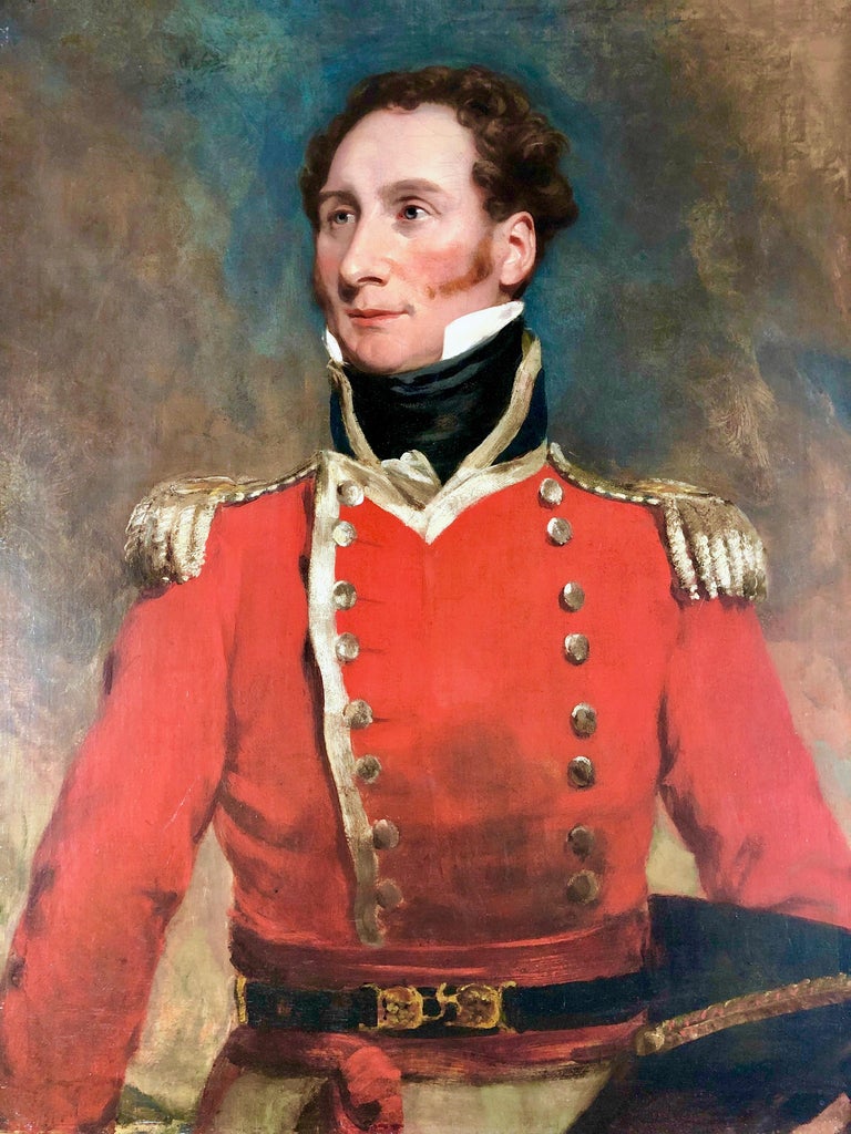 George Henry Harlow - 19th Century Military Portrait Painting of a ...