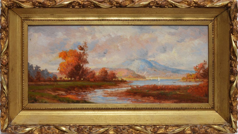 George Hobbs - Hudson River School Fall Landscape by George T. Hobbs at ...
