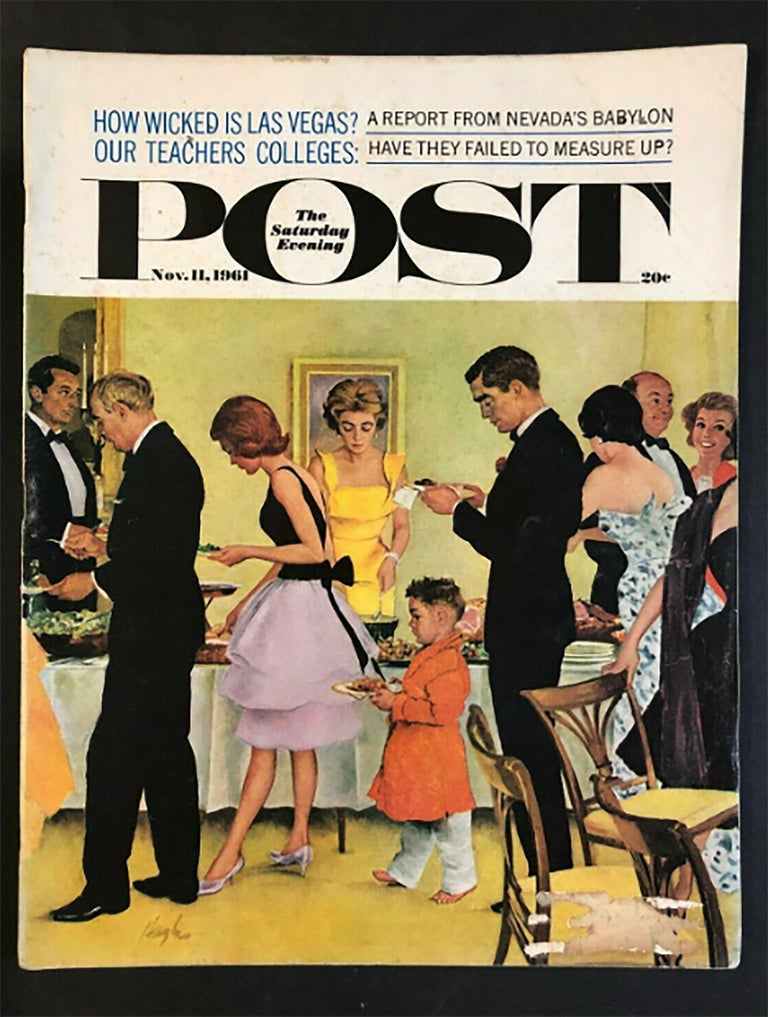 George Hughes - Dinner Party, Saturday Evening Post Cover, November ...