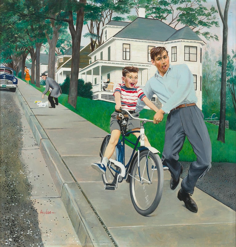George Hughes - Learning to Ride a Bike by George Hughes For Sale at ...