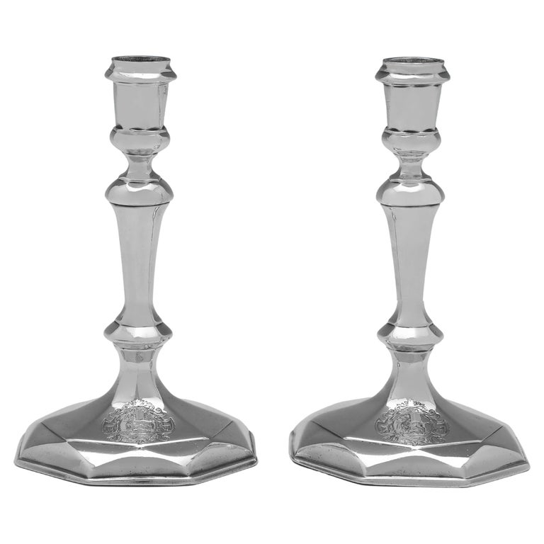 George I Period Britannia Standard Silver Candlesticks, London, 1720 ...