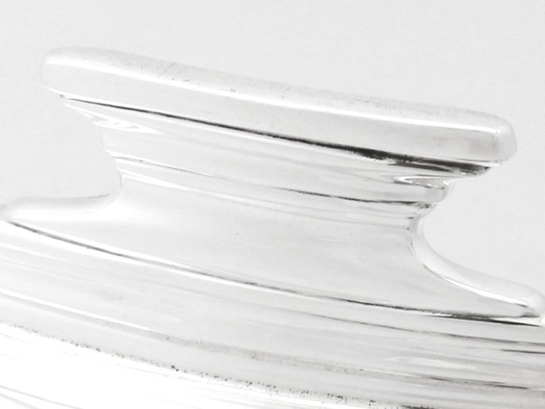 George I Style English Sterling Silver Serving Salver For Sale at 1stDibs