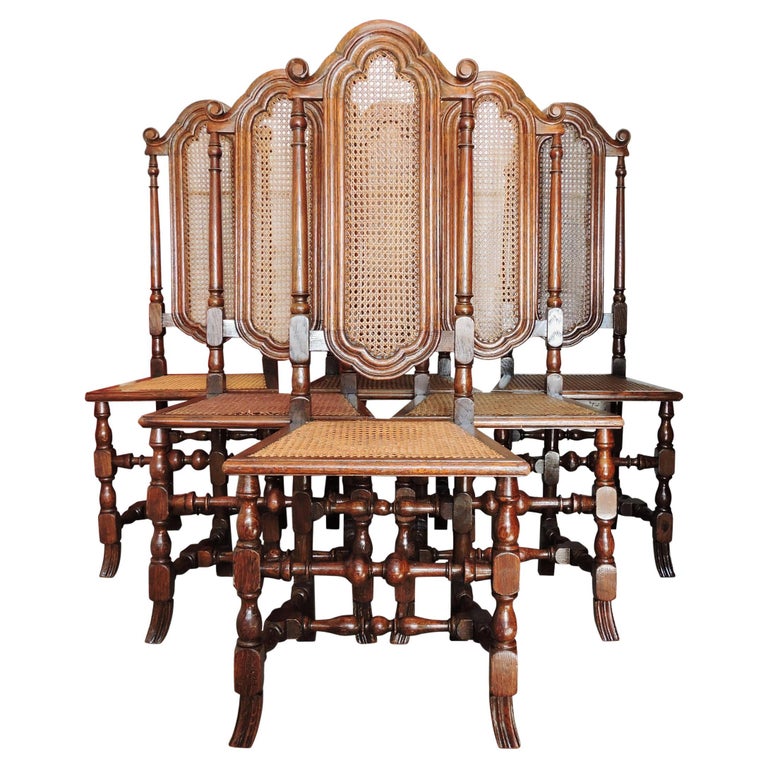 George I Style High Back Dining Chairs by Gill and Reigate, London, Set ...