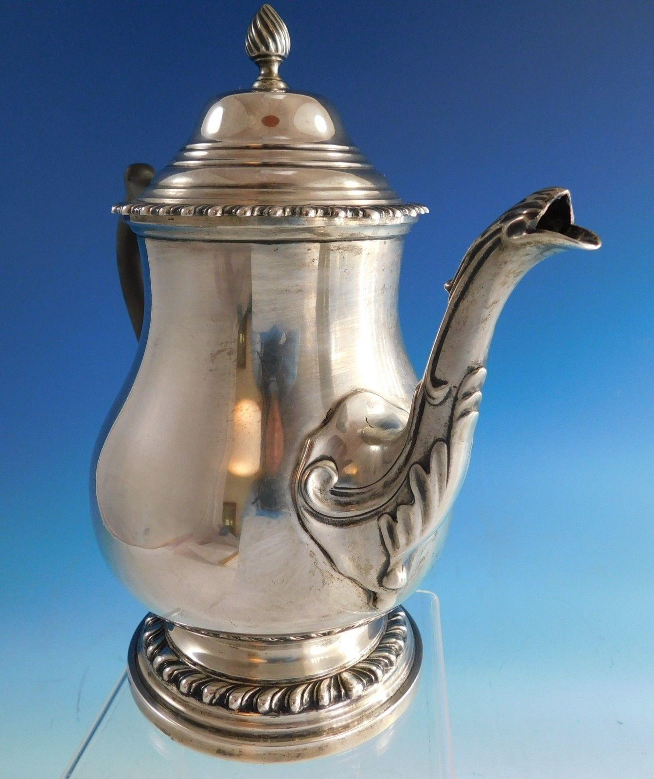 George II by Ellmore Sterling Silver Coffee Pot and Waste Set 2-Piece ...
