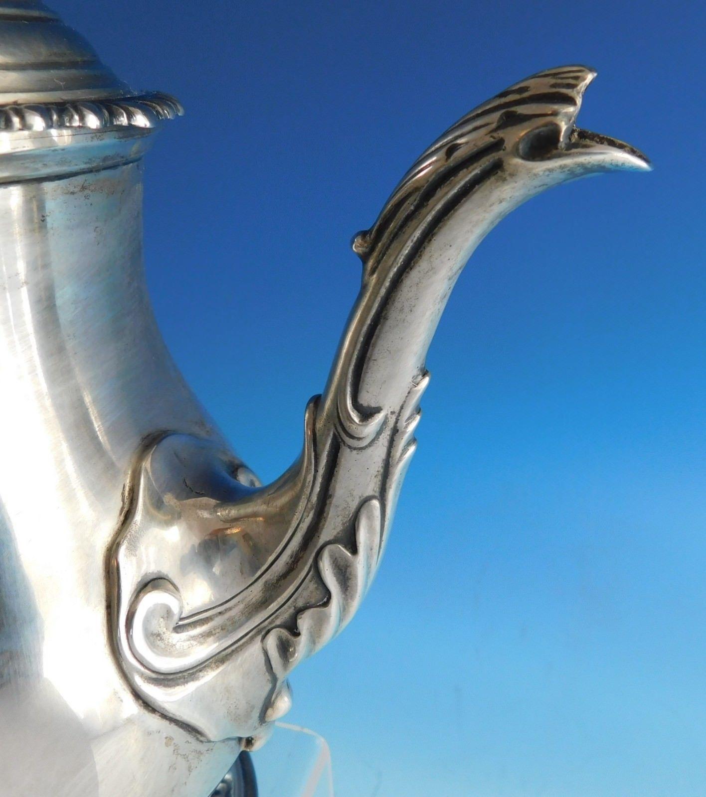 George II by Ellmore Sterling Silver Coffee Pot and Waste Set 2-Piece ...