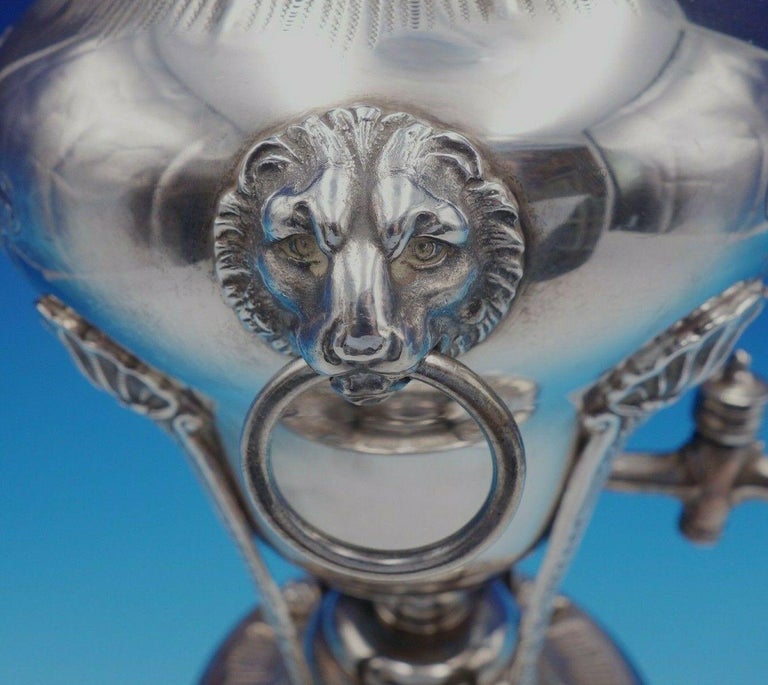 George II by Tuttle Sterling Silver Tea Set 6-Piece with Silverplate ...