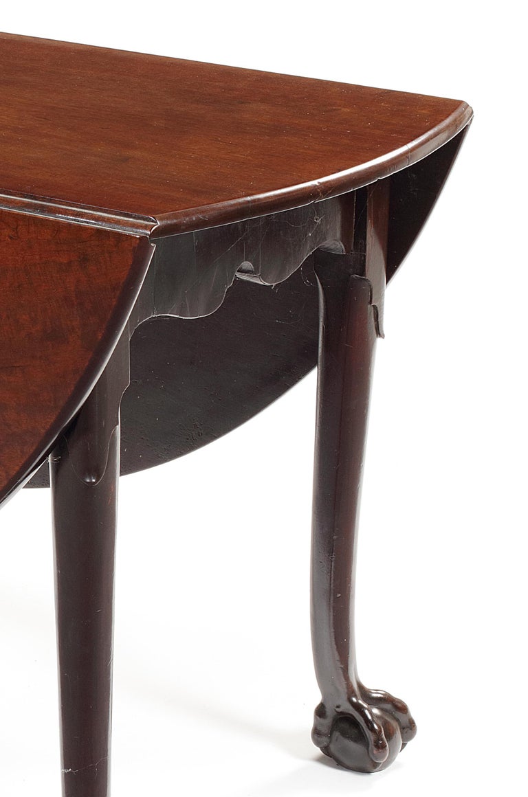 18th Century George II Carved Mahogany Drop Flap Dining Table For Sale ...