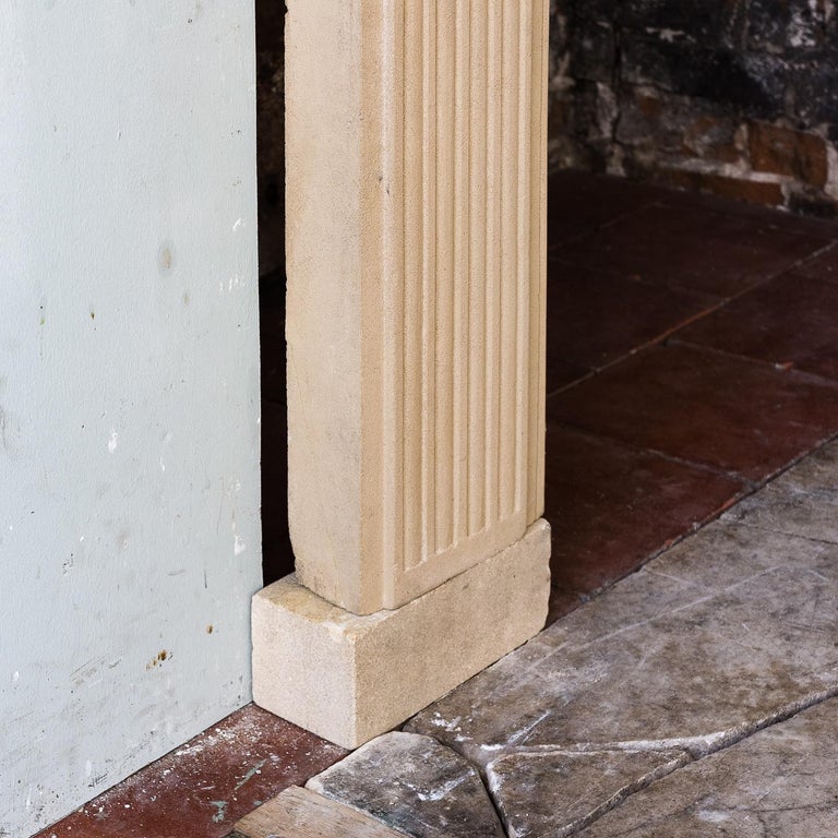 George II Clipsham Stone Fire Surround For Sale at 1stDibs