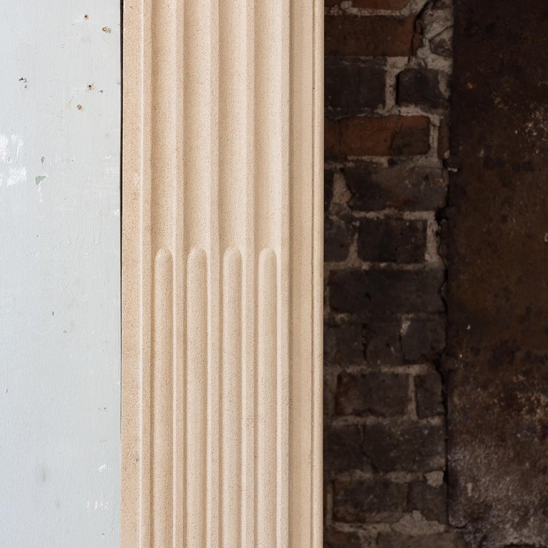 George II Clipsham Stone Fire Surround For Sale at 1stDibs