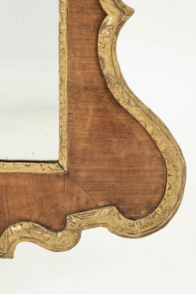George II Gilt Walnut Mirror at 1stDibs