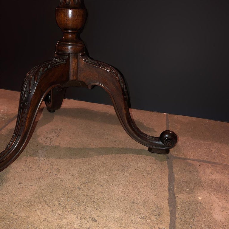 George II Mahogany Scroll Foot Pie Crust Table For Sale at 1stDibs ...