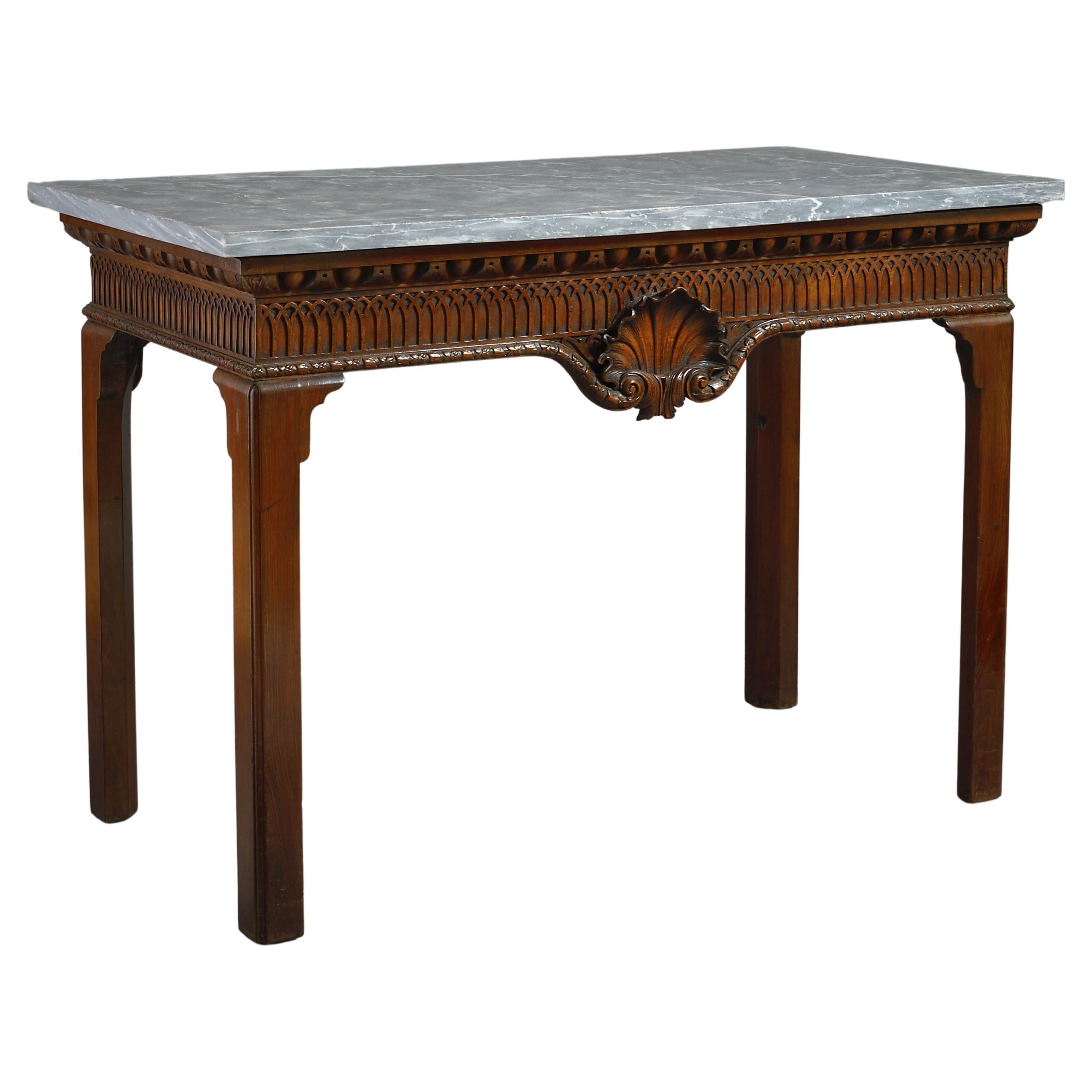 George II Guilloche Side Table For Sale at 1stDibs