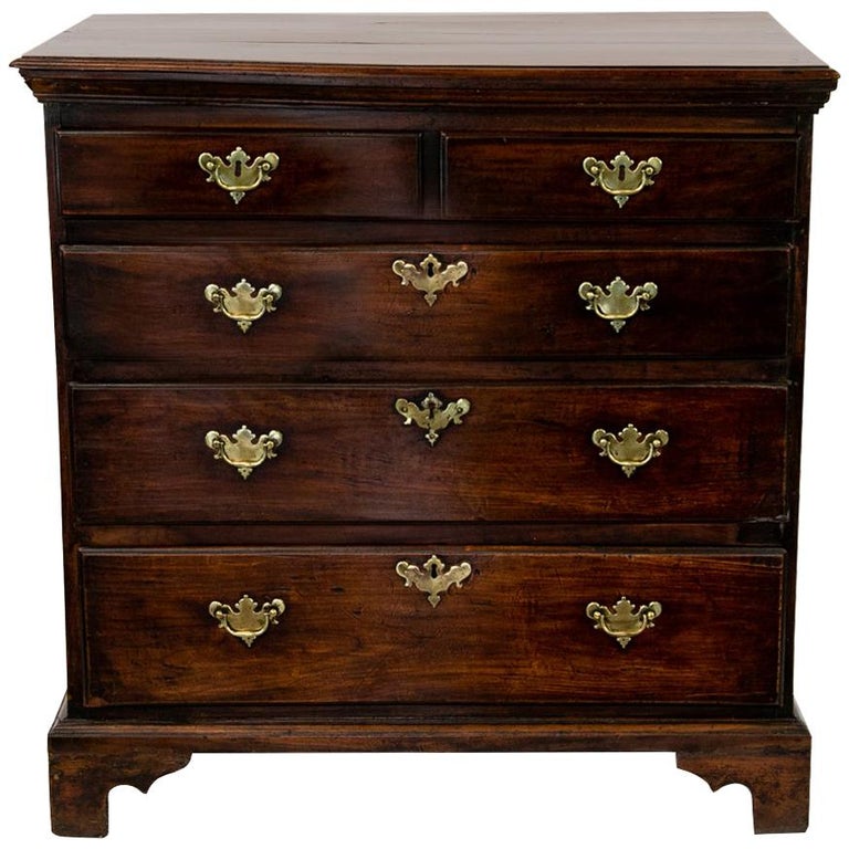 George II Solid Cherry Chest For Sale at 1stDibs