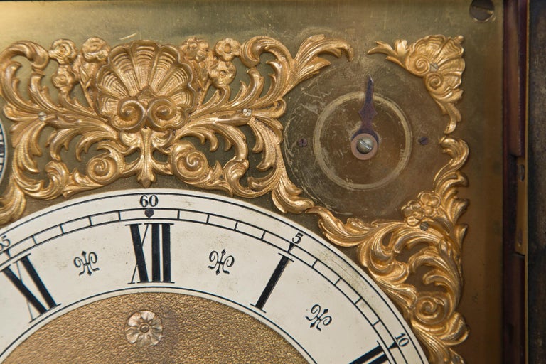 George II Style Mahogany Mantel or Bracket Clock For Sale at 1stDibs