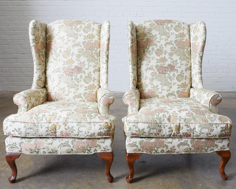 George II Style Wing Chairs at 1stDibs