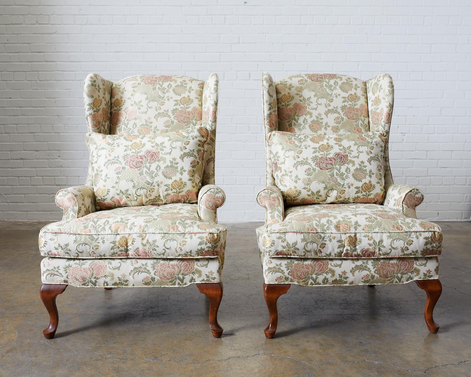 George II Style Wing Chairs at 1stDibs