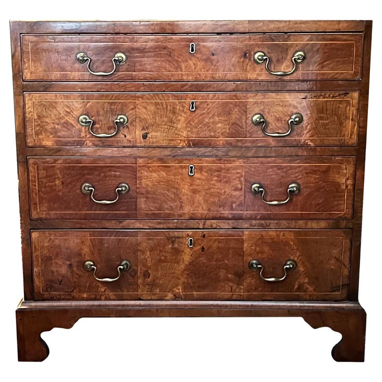 George II Walnut Caddy Top Chest For Sale at 1stDibs