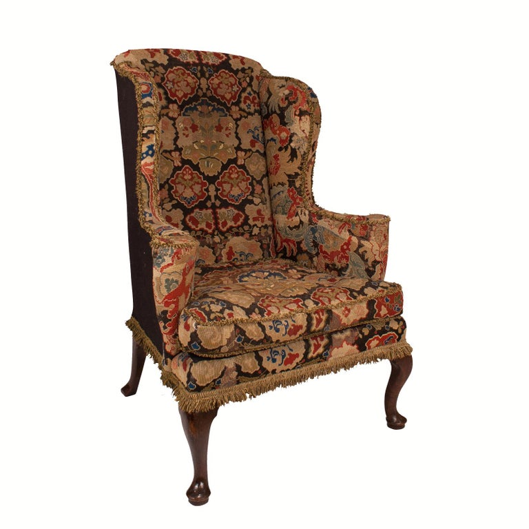George II Wing Chair, England, circa 1750 at 1stDibs