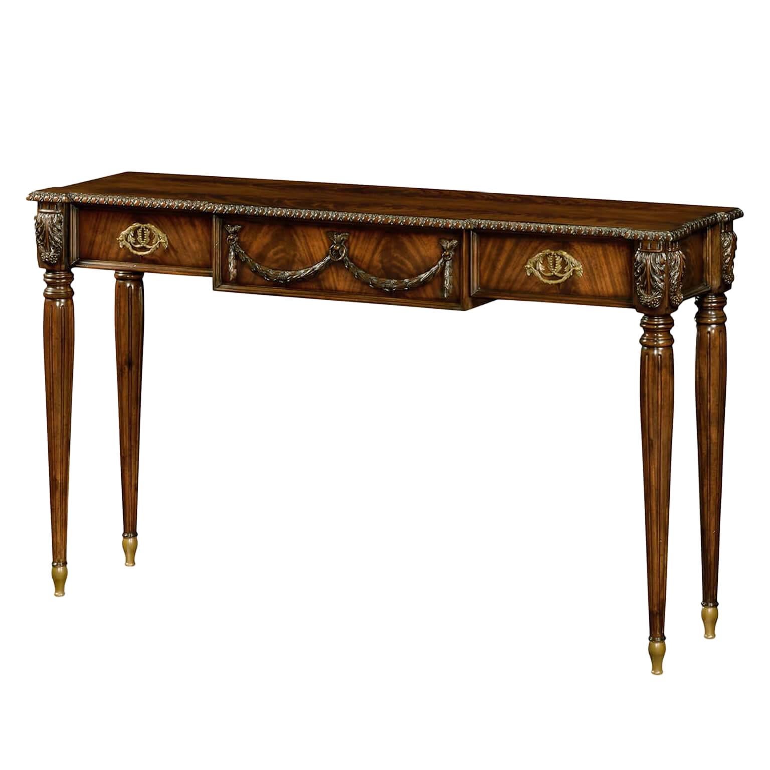 George III Robert Adam Style Satinwood and Painted Console Table, circa ...