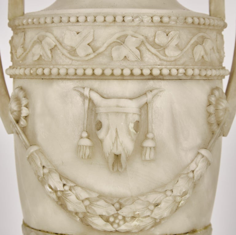 George III Alabaster Urn of Classical Form Made into a Lamp For Sale at ...