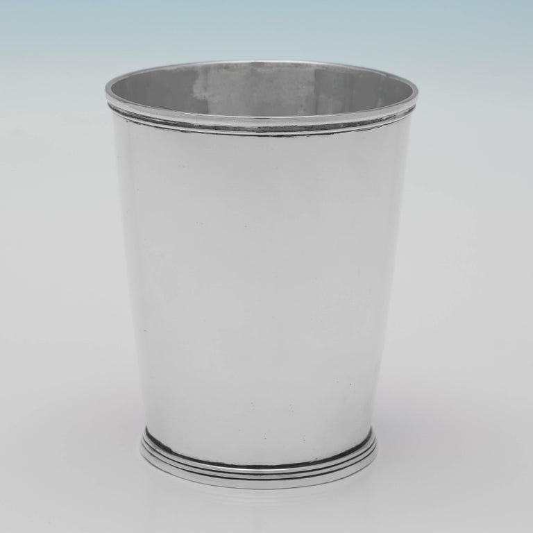 George III Antique Sterling Silver Beaker or Mint Julep Cup, London ...