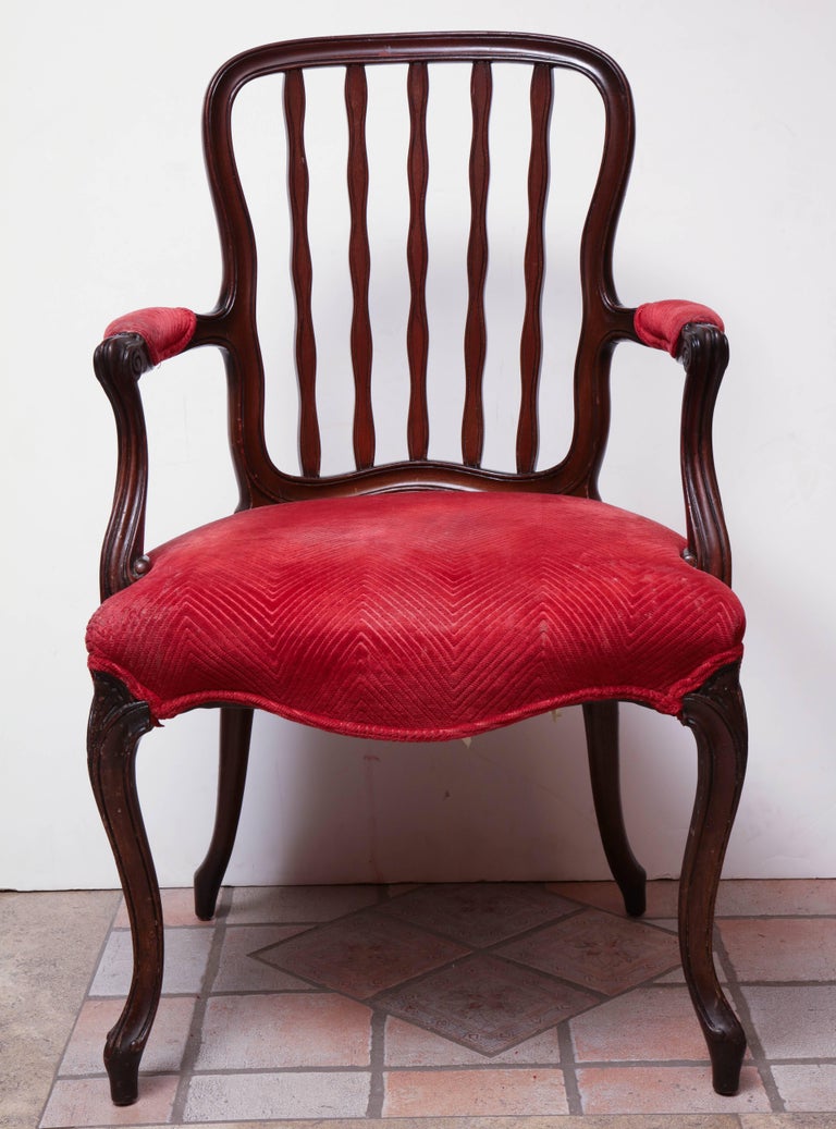 George III Carved Desk Chair at 1stDibs