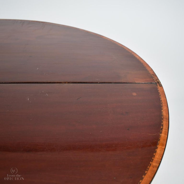 George III Demi Lune Tea Table with Sheraton Design, Circa 1780 For ...