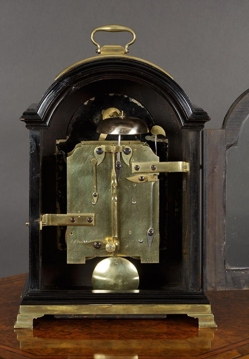 George III Ebonized Bracket Clock by Jabez Smith, London For Sale at ...