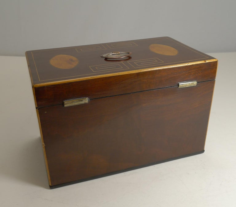 George III English Inlaid Mahogany Tea Caddy, circa 1820 For Sale at ...