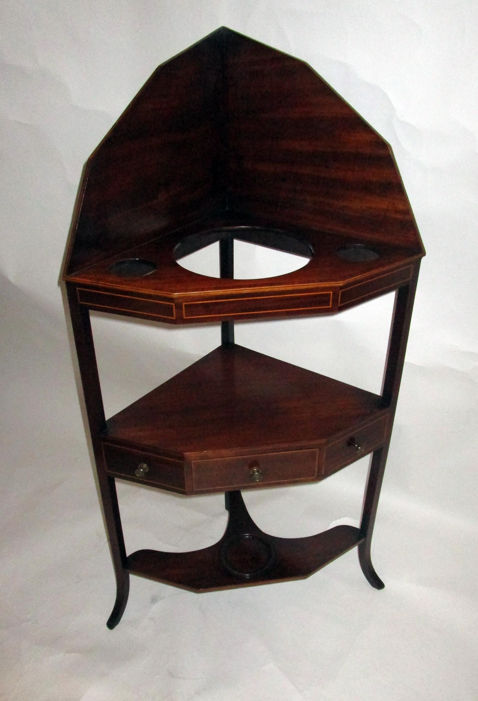 George III English Mahogany Corner Washstand For Sale at 1stDibs ...