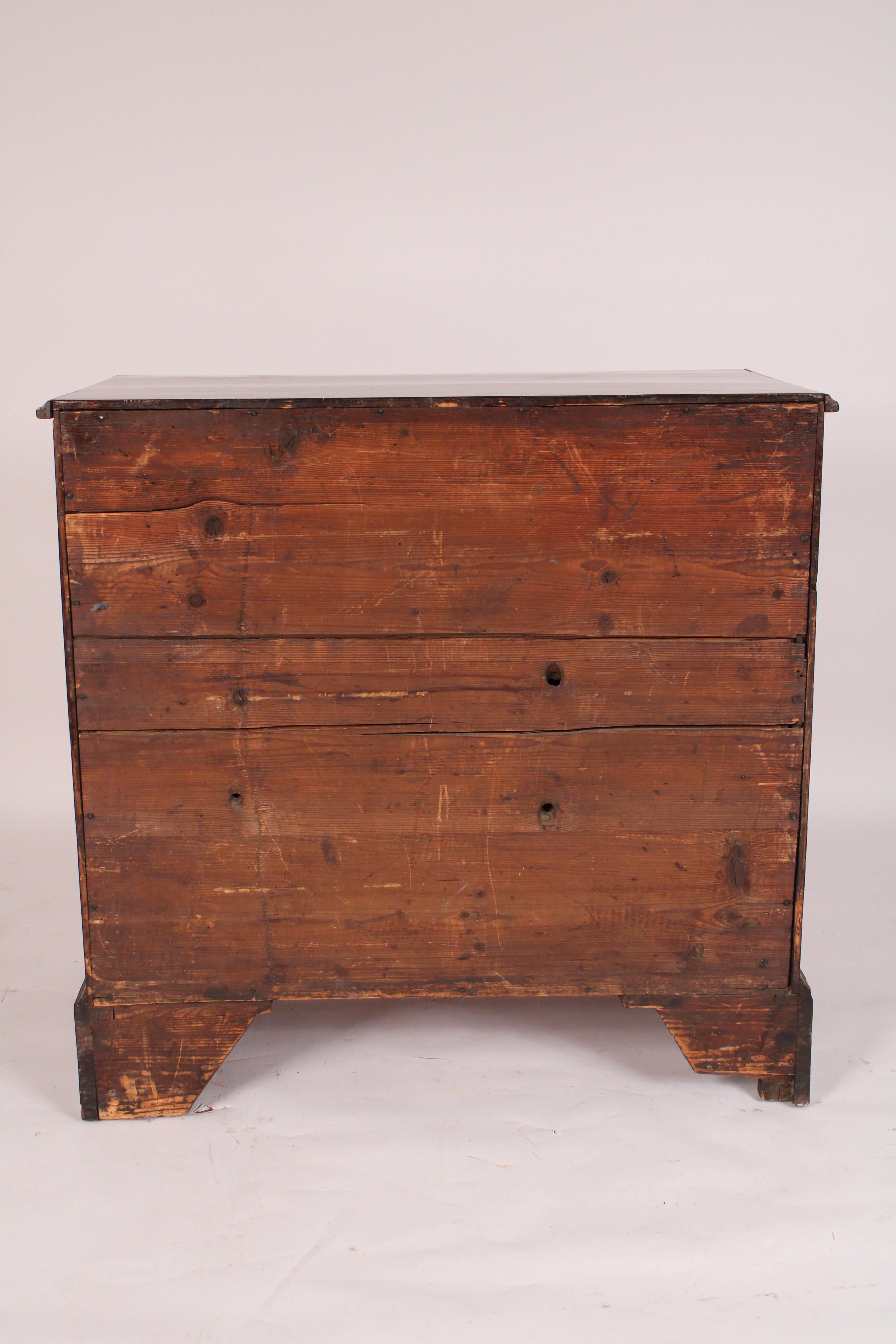 George III Flame Mahogany Chest of Drawers For Sale at 1stDibs