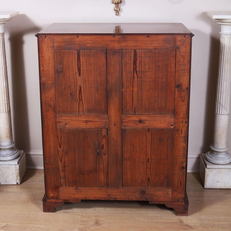 George III Flame Mahogany Collectors Cabinet in the Manner of John ...