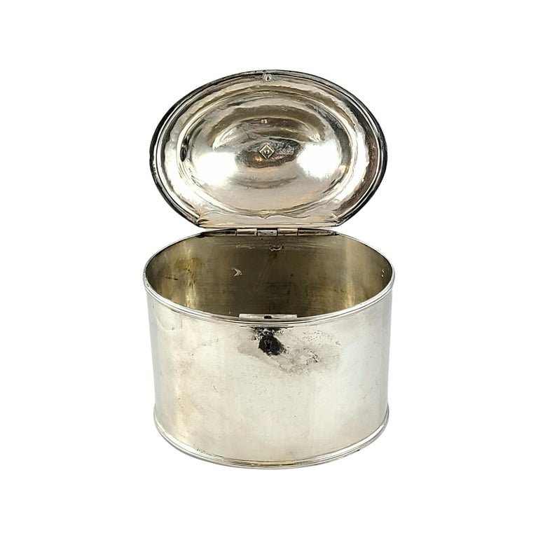 George III Hester Bateman London Sterling Silver Tea Caddy, 1782 For ...