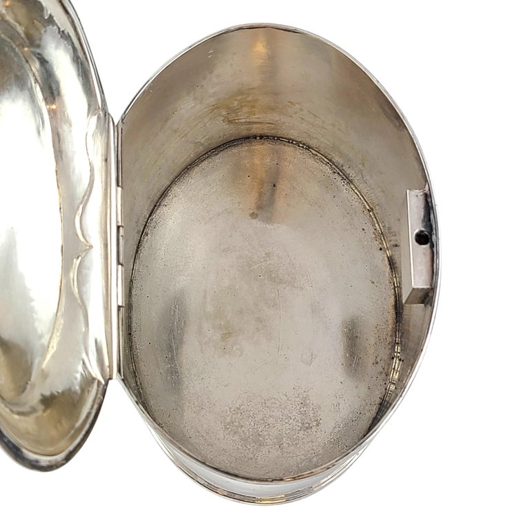 George III Hester Bateman London Sterling Silver Tea Caddy, 1782 For ...