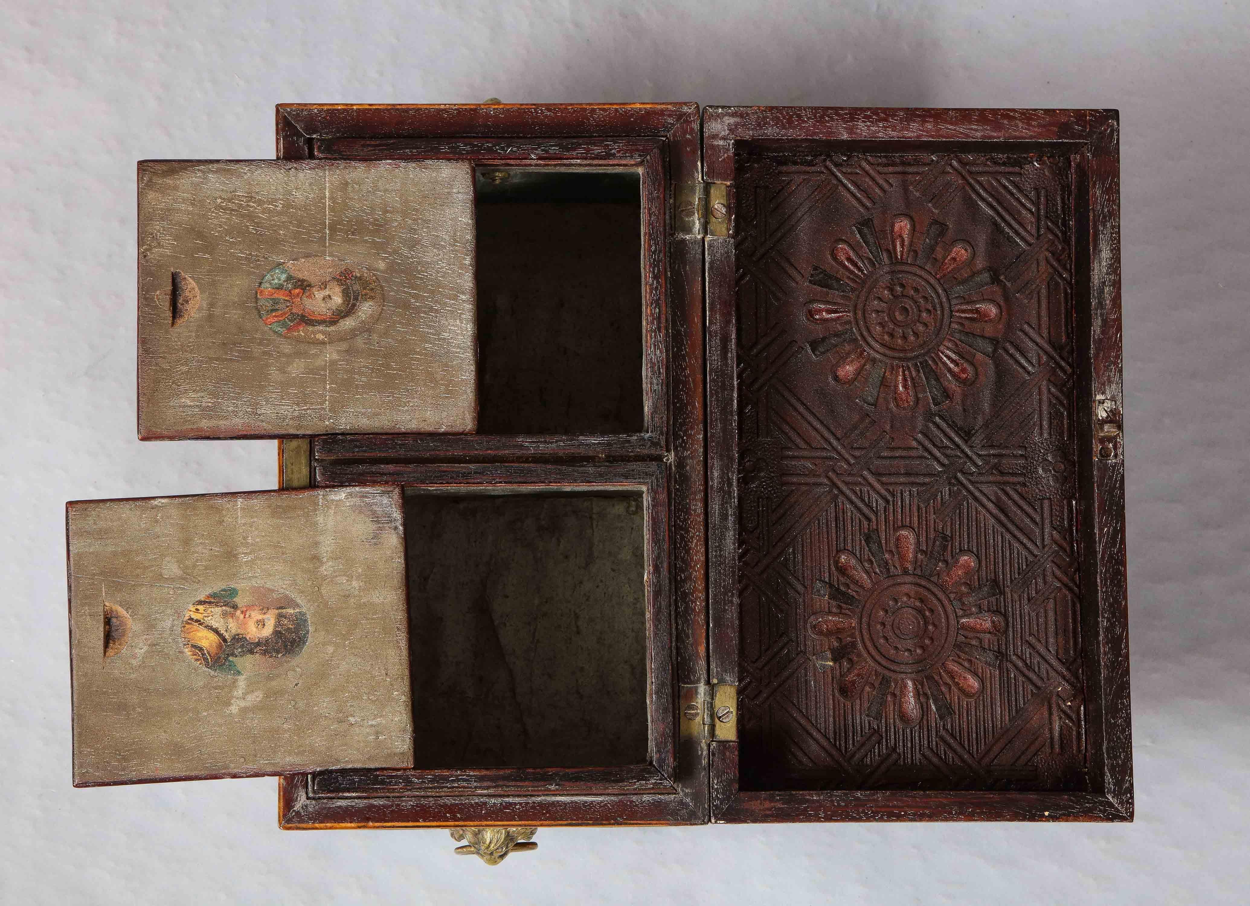 George III Inlaid Tea Caddy For Sale at 1stDibs