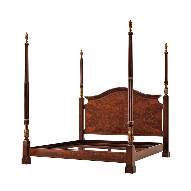 George III Mahogany and Gilt Four Post King Bed For Sale at 1stDibs ...