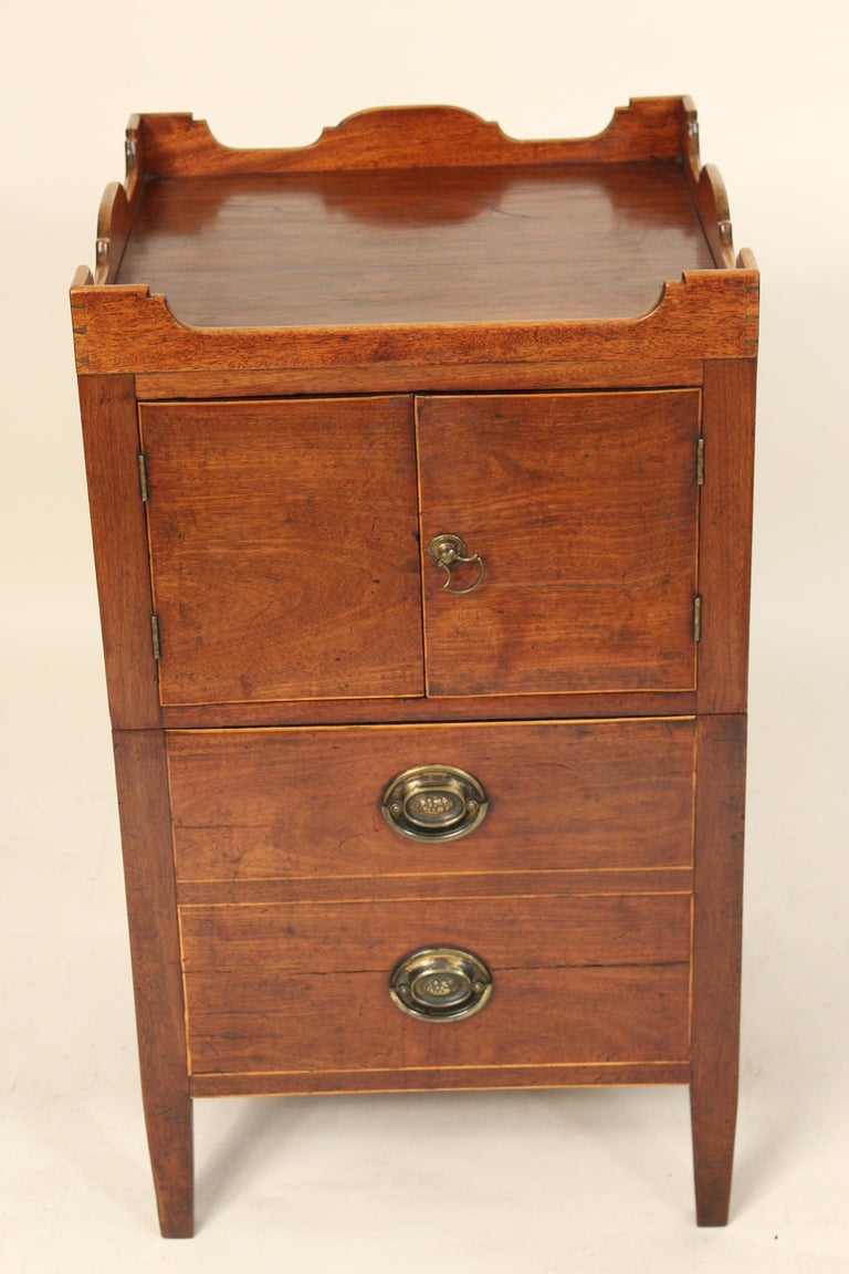 George III Mahogany Bedside Commode / End Table at 1stDibs