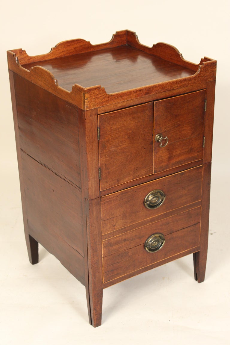 George III Mahogany Bedside Commode / End Table at 1stDibs