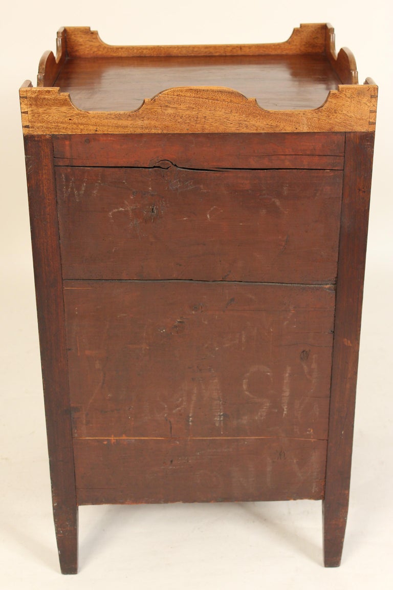 George III Mahogany Bedside Commode / End Table at 1stDibs