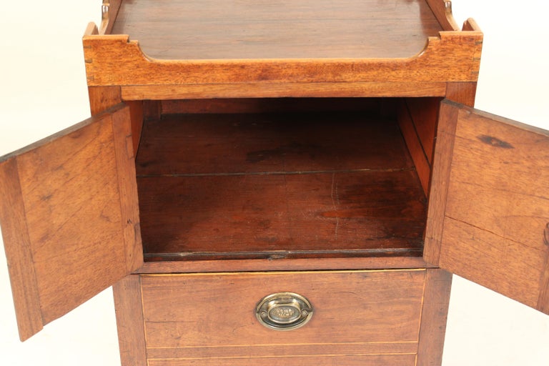 George III Mahogany Bedside Commode / End Table at 1stDibs