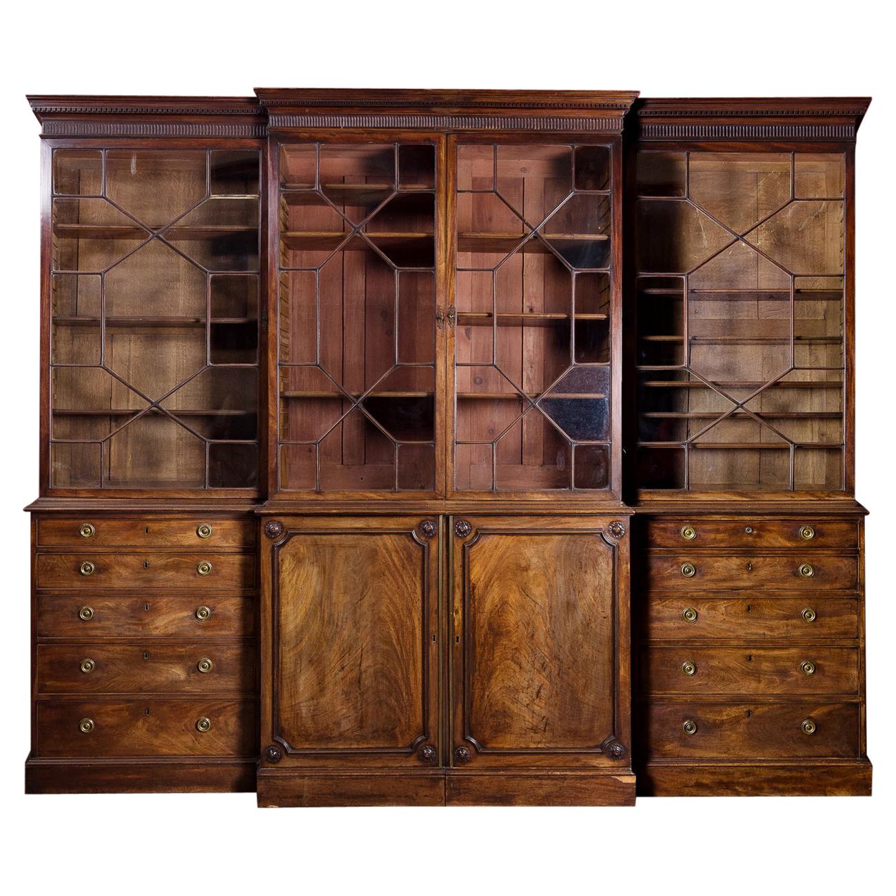 George III Mahogany Bookcase at 1stDibs